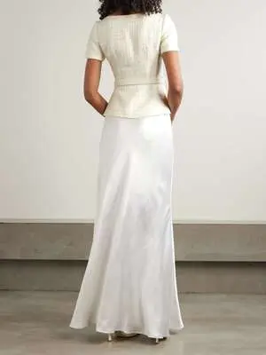 SELF-PORTRAIT Belted Embellished Maxi Dress