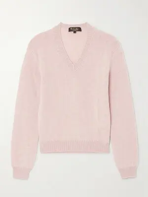 Loro Piana Cashmere V-neck Sweater - Neutrals