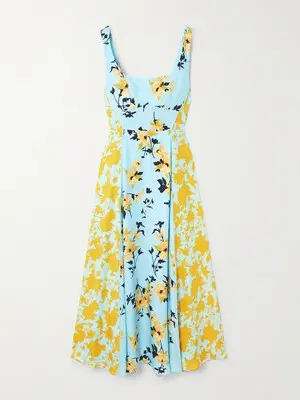 LA LIGNE Floral-print Silk Maxi Dress