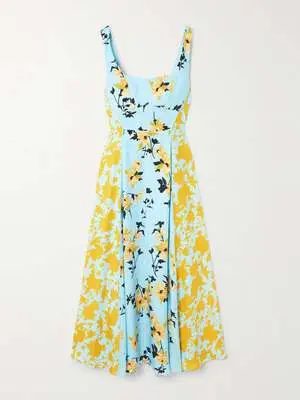 LA LIGNE Floral-print Silk Maxi Dress