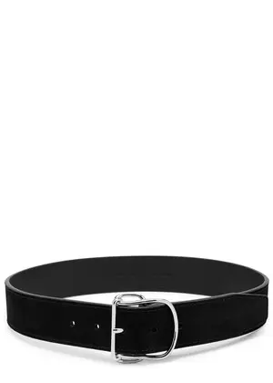 TOTEME Swirl Suede Belt - Black