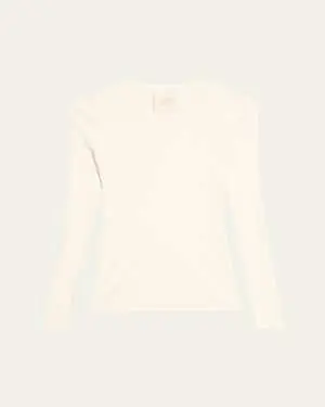 TWP Ribbed Wool Pullover - Ivory
