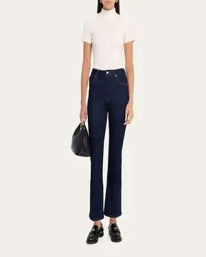FRAME The Reboot Crop Bootcut Jeans - Rinse