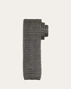 Giorgio Armani Giorgio Armani Silk Knit Neck Tie Pearl