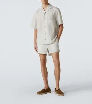 King & Tuckfield Striped Bowling Shirt