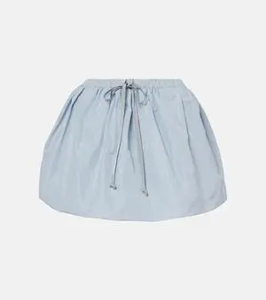 PATOU Faille Miniskirt - Blue