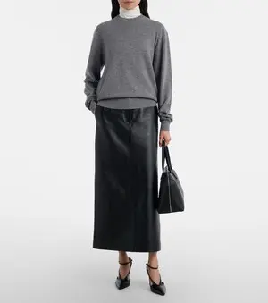 TOTEME Cashmere V-neck Sweater - Grey