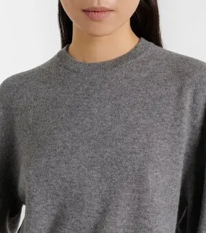 TOTEME Cashmere V-neck Sweater - Grey