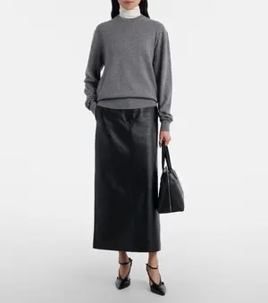 TOTEME Cashmere V-neck Sweater - Grey
