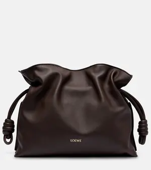 Loewe Flamenco Medium Leather Clutch - Brown