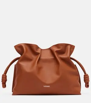 Loewe Flamenco Medium Clutch - Brown