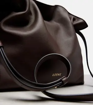 Loewe Flamenco Medium Clutch - Brown