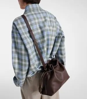 Loewe Flamenco Medium Clutch - Brown