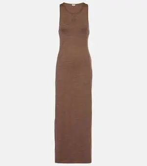 Loewe Anagram Wool-blend Maxi Dress