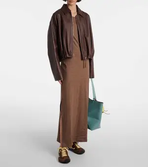 Loewe Anagram Wool-blend Maxi Dress