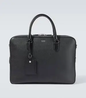 TOM FORD Elliot Leather Briefcase - Black