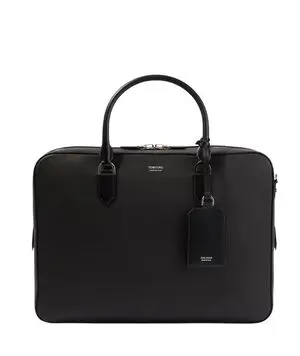 TOM FORD Elliot Leather Briefcase - Black
