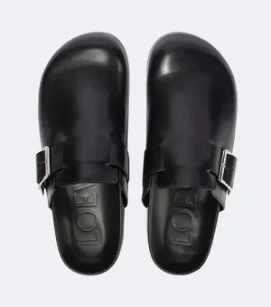 Loewe Ease Buckle Leather Mules