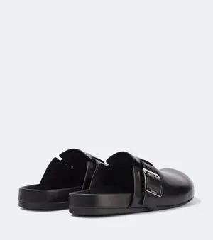 Loewe Ease Buckle Leather Mules