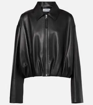 Loewe Leather Jacket - Black