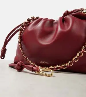 Loewe Flamenco Medium Clutch - Red