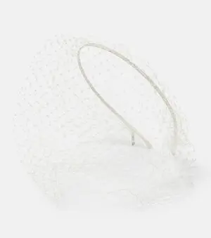 JENNIFER BEHR Bridal Voilette Headband - White