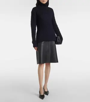 TOTEME Cable-knit Turtleneck Sweater