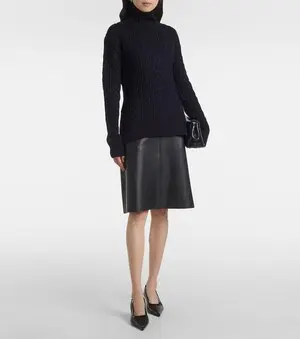 TOTEME Cable-knit Turtleneck Sweater