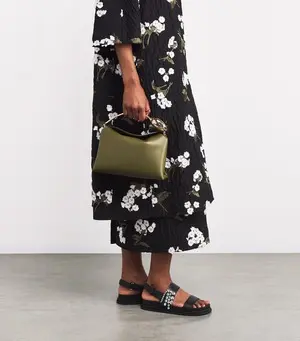 Erdem Leather Bloom Top-handle Bag