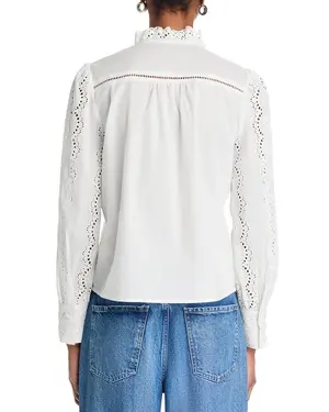 LUCY PARIS Mimi Eyelet Shirt