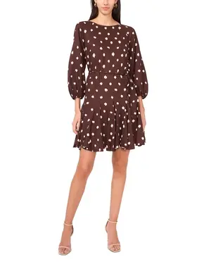 1.State Scratchy Dot Mini Dress