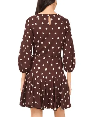 1.State Scratchy Dot Mini Dress