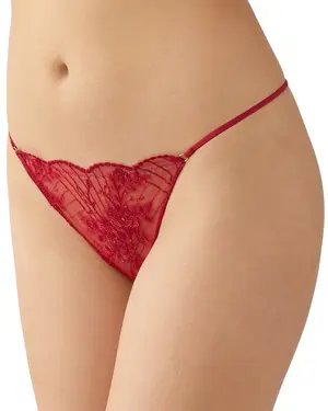 Wacoal Midnight Soiree G String Panty - Regina Red