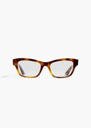 Khaite X Oliver Peoples 1953rx Eyeglasses - Dark Mahogany