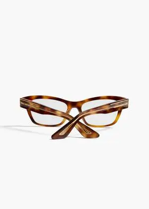 Khaite X Oliver Peoples 1953rx Eyeglasses - Dark Mahogany