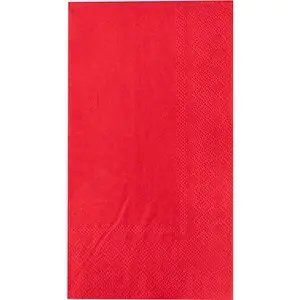 JOLLITY & CO Solid Color Guest Napkins - Cherry