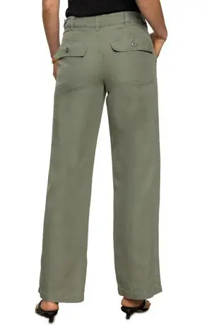 Sanctuary Wide Leg Linen-blend Pants