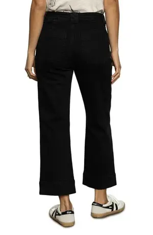 Sanctuary Voyage High-waist Cropped Wide-leg Jeans