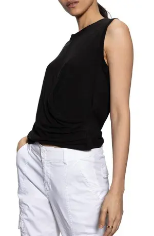 Sanctuary Draped Crewneck Tank