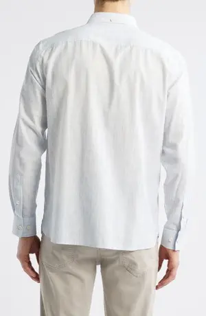 Johnston & Murphy Slub Button-up Shirt