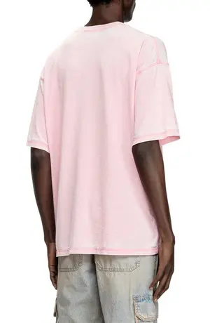 DIESEL® Relaxed Fit Cotton Blend T-shirt
