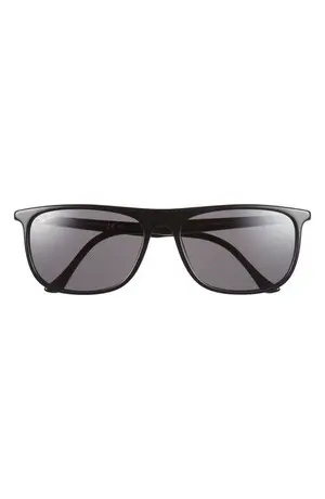 Ray-ban 61mm Rectangular Sunglasses - Black