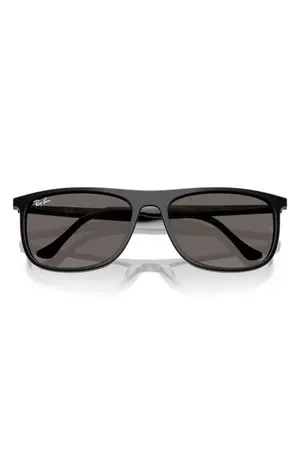 Ray-ban 61mm Rectangular Sunglasses - Black