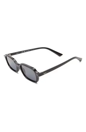 Ray-ban 52mm Polarized Pillow Sunglasses - Black