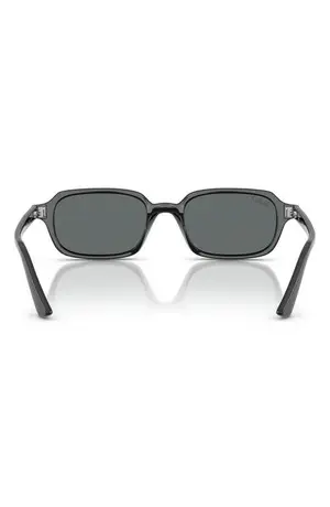 Ray-ban 52mm Polarized Pillow Sunglasses - Black