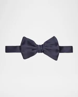 Giorgio Armani Giorgio Armani Silk Bow Tie Dark Blue