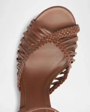 ALEXANDRE BIRMAN Agatha 90 Leather Sandals