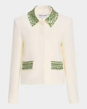 VERONICA BEARD Veronica Beard Imogen Crystal-Embellished Jacket