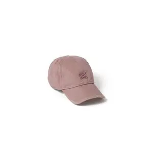 Miu Miu Drill Baseball Cap - Raspberry