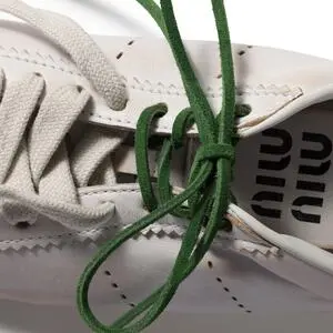 Miu Miu Leather Laces - Green